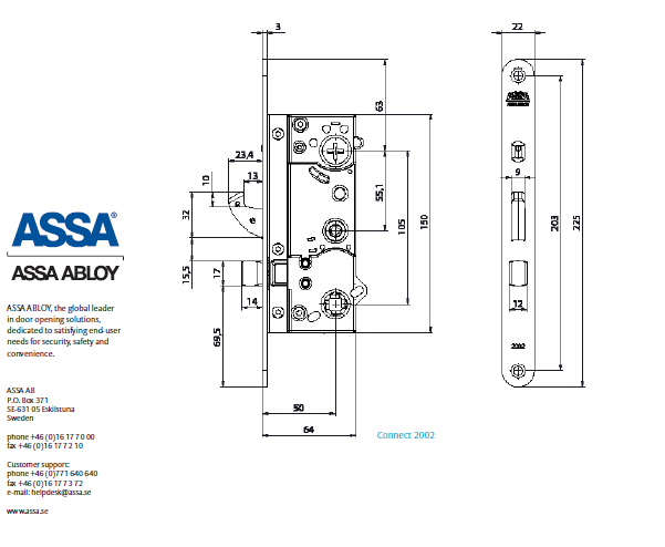 Låshus 2002 sym Assa