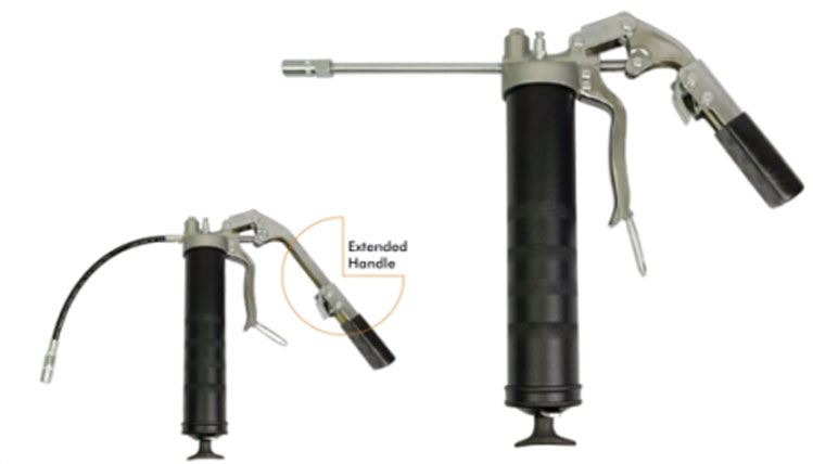 Fettspruta Pistoltyp med förlängt handtag