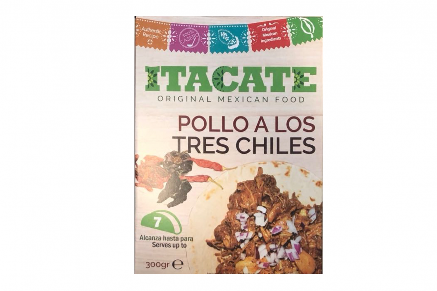 Pollo a los 3 chiles (3 chili kyckling), ITACATE, 300 g