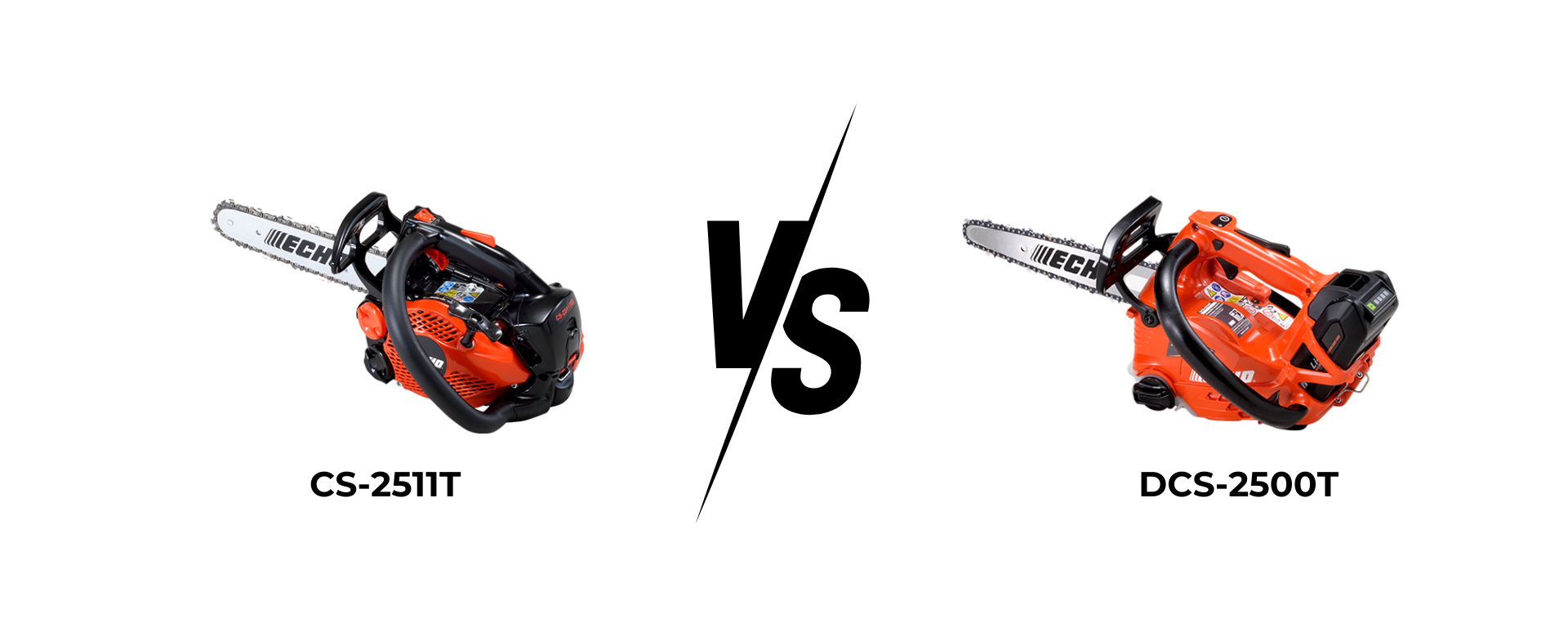 Elmotorsåg vs Bensinmotorsåg: Echo CS-2511T vs DCS-2500T