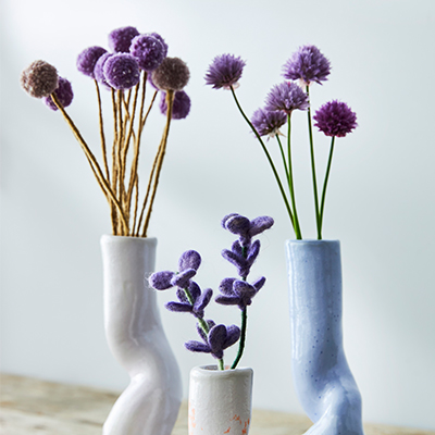 Flower | 100% wool | Lavander | Rose | Aveva design