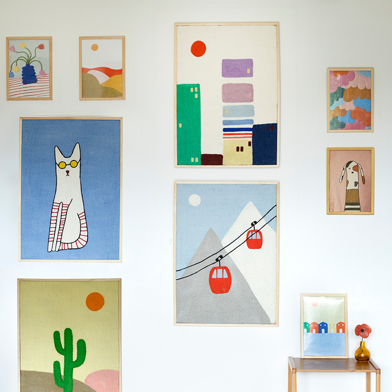 Handmade posters in 100% wool | Aveva Design