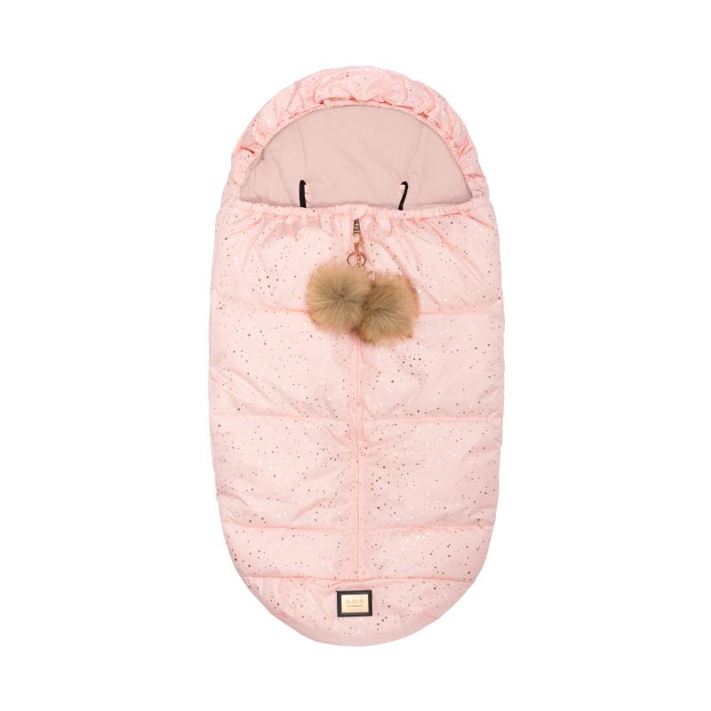 Lightweight footmuff Pink Gold Dust