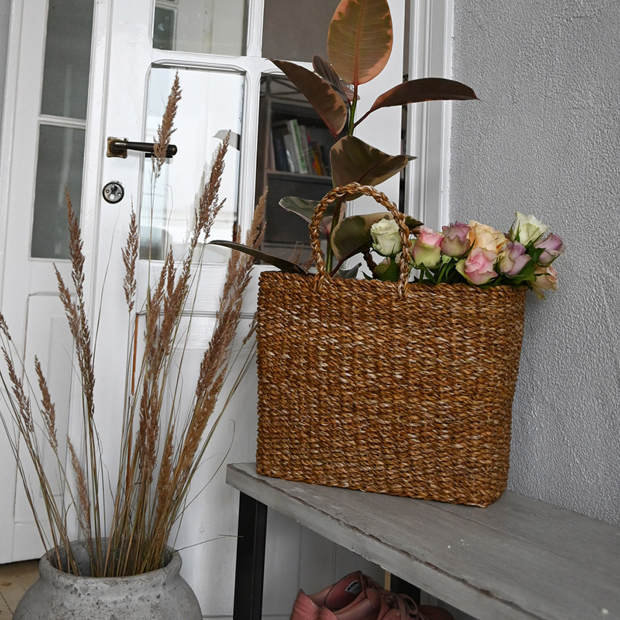 Korg med handtag i sjögräs, Sinu - Miljögården