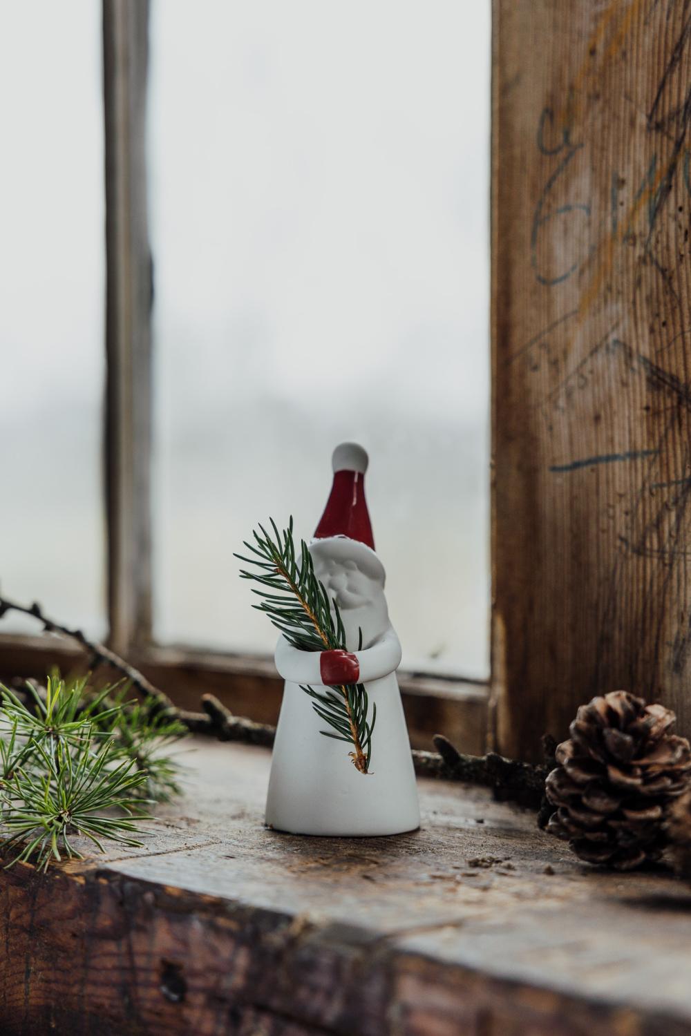 Tomte, Vit med röd luva, Loke Liten - Storefactory