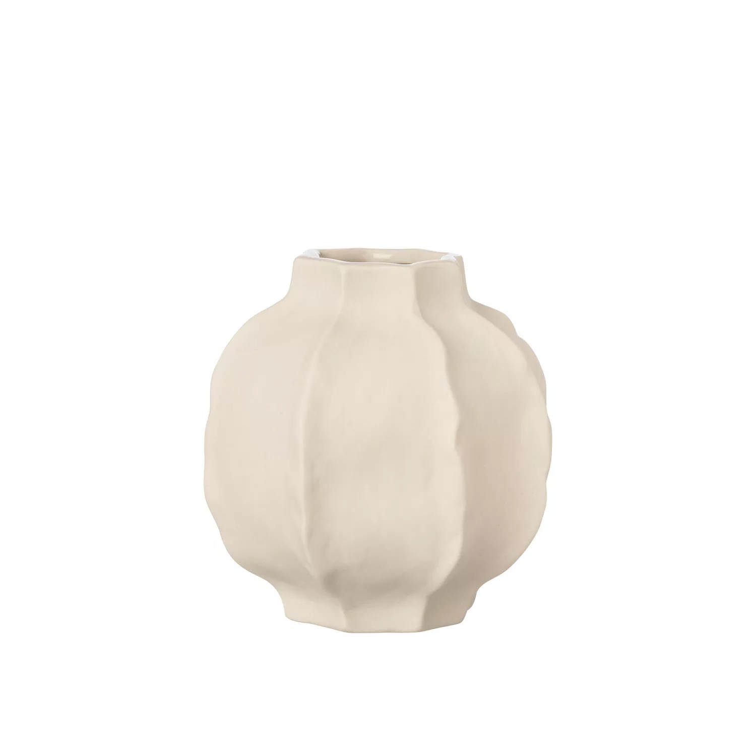 ERNST Vas Stengods d10 h10 cm Naturvit Organisk Form