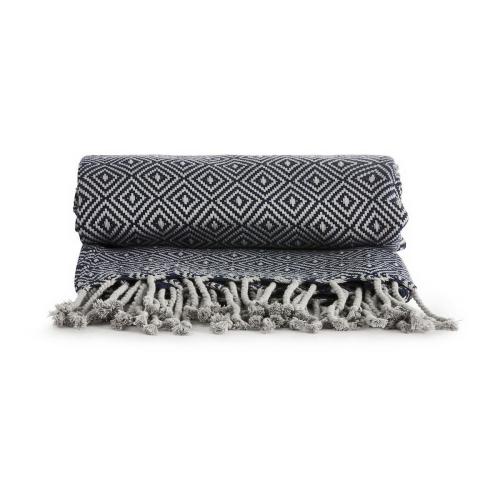 Plädar, filtar och sängöverkast av bomull, linne eller ull