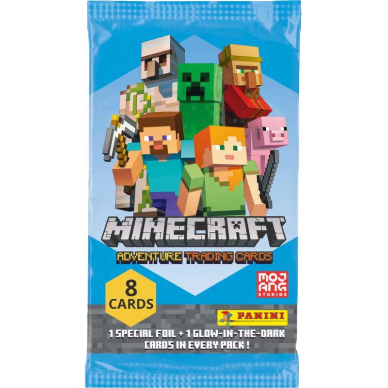 Minecraft Adventure Trading Cards (Panini), Paket (8 kort) - kort för ...