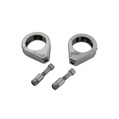 Chrome turn signal clamp kit 41mm