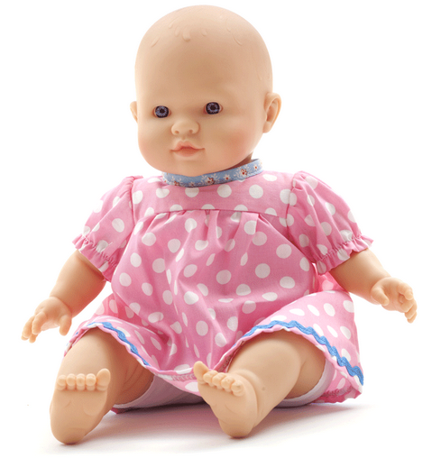 Docka småbarn baby BRUNA ÖGON utan kläder