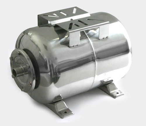 Hydropress tank 50L horisontell Rostfritt stål