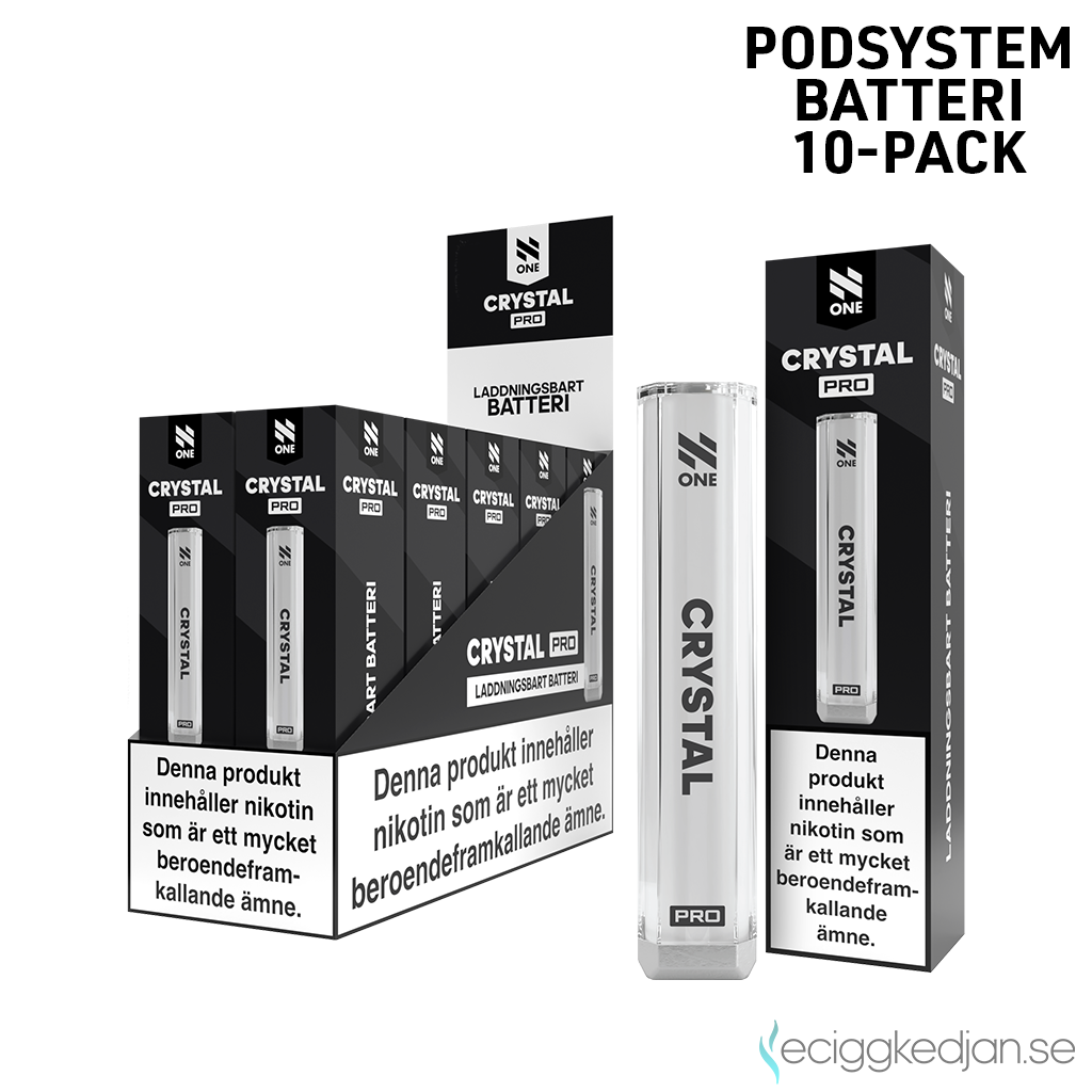N One Crystal PRO BATTERY | White | 10pack