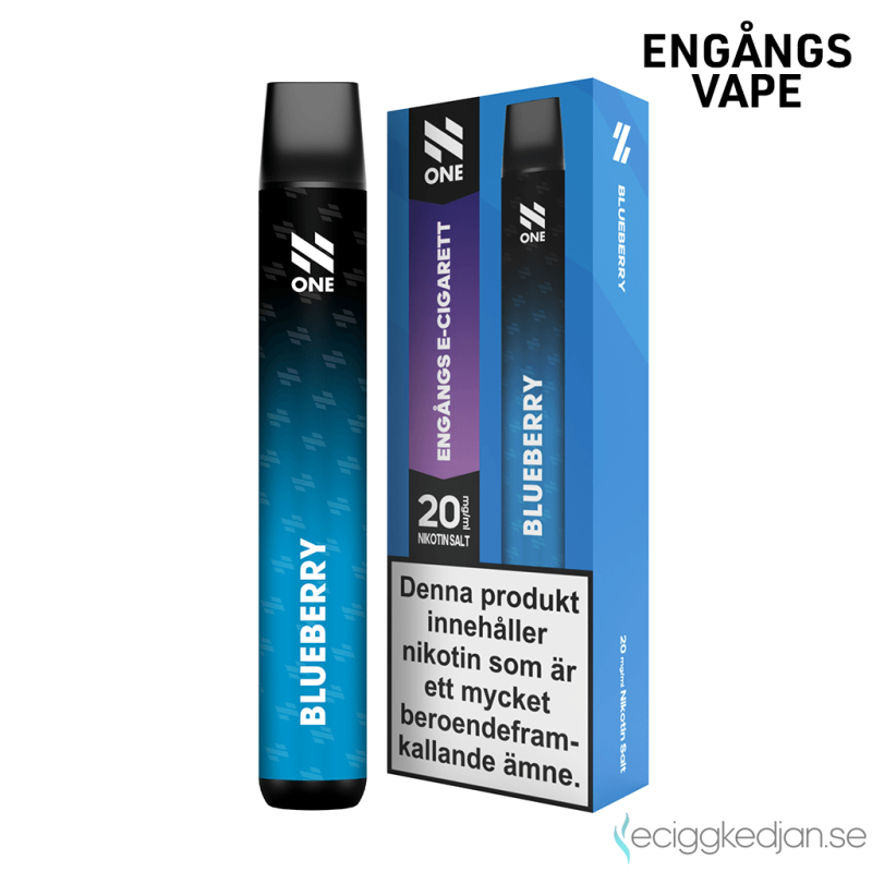 N One - Blueberry Engångs Vape | Engångs e-cigg