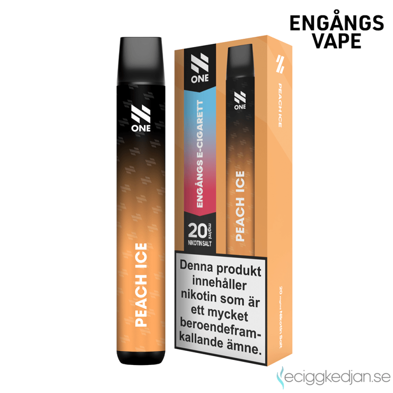 N One - Peach ice Engångs Vape | Engångs e-cigg