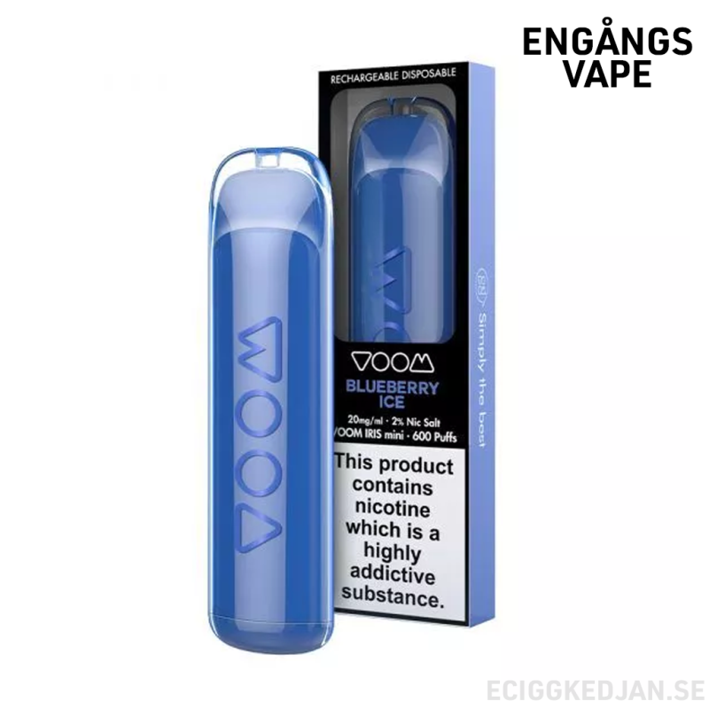 Voom Iris | Blueberry Ice | Engångs Vape