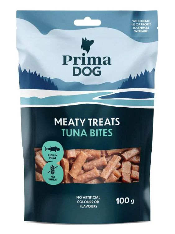 PrimaDog Meaty Treats Tuna Bites 100 g - Foderboden.se