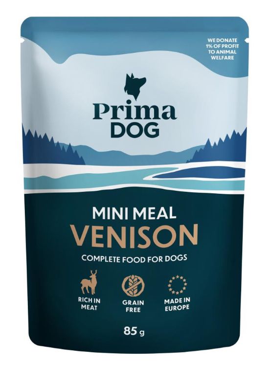 PrimaDog Mini Meal Venison 85g - Foderboden.se