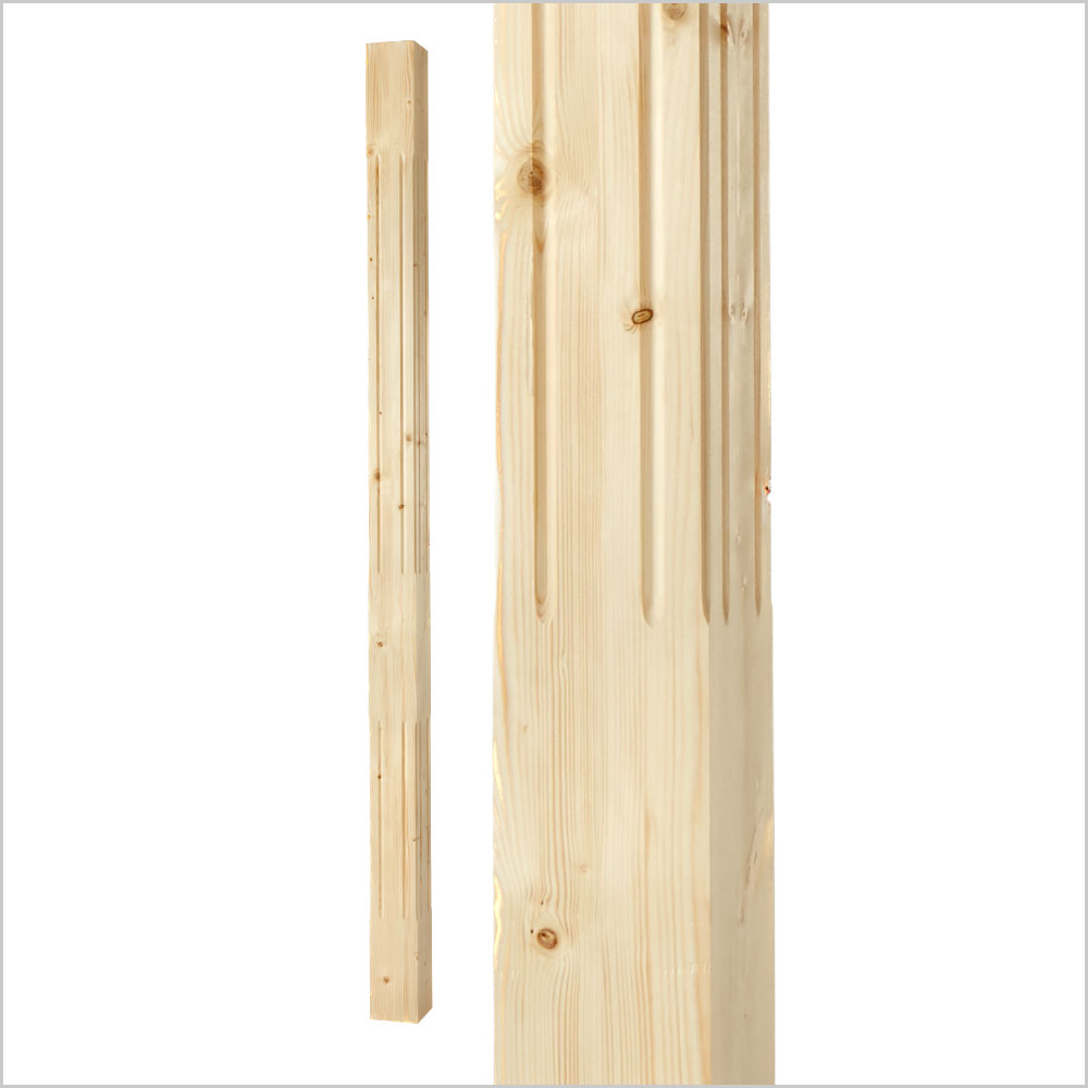 Träpelare & stolpe - Fasade & spårade pelare till altan & veranda ...