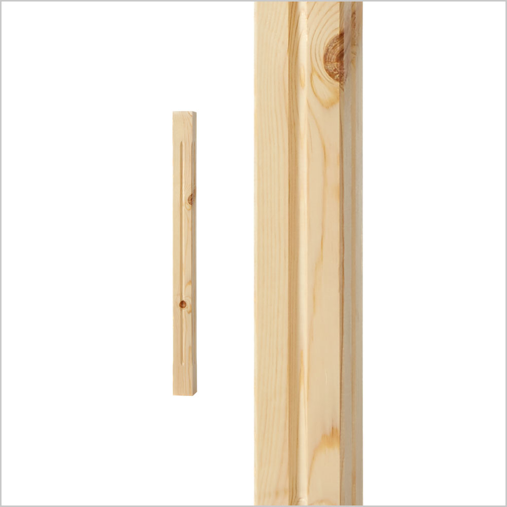 Staketstolpar med spårad & fasad profil för räcke och verandastaket i ...