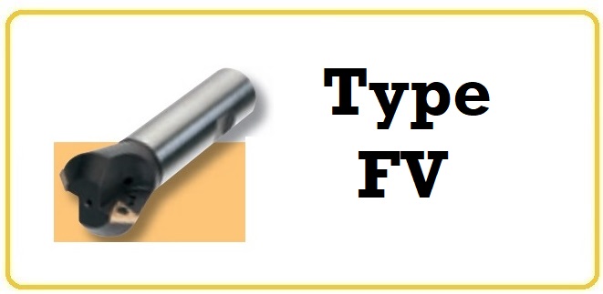 Chamfer and face millling tool type FV