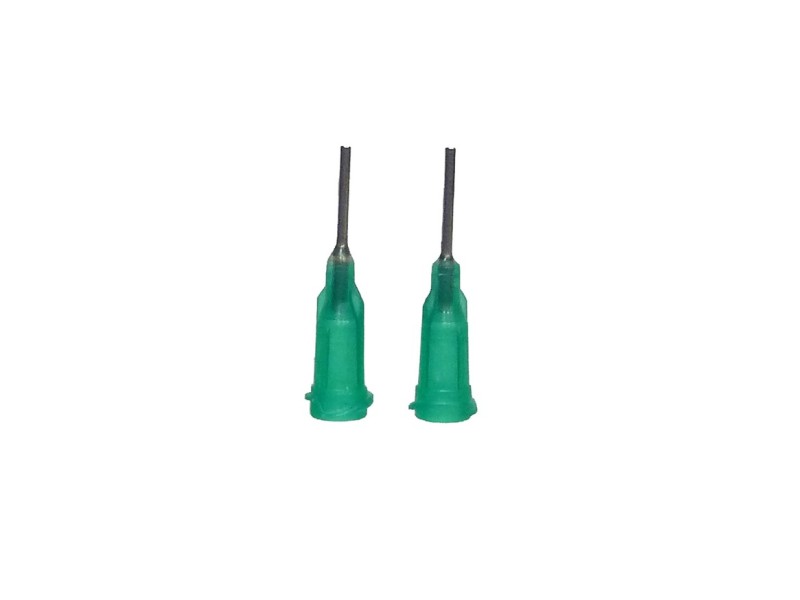 air needle 12.5mm long / 0.8mm, green unit 2 needles, suitable for ...