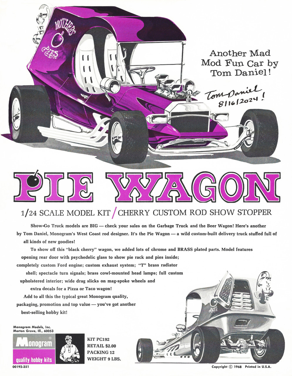Pie Wagon One Cherry Ride - Tom Daniel 1:24