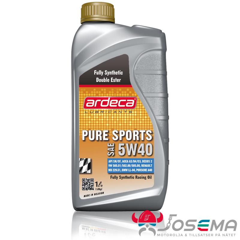 Ardeca Pure Sports 5W40 - Racingolja - JOSEMA