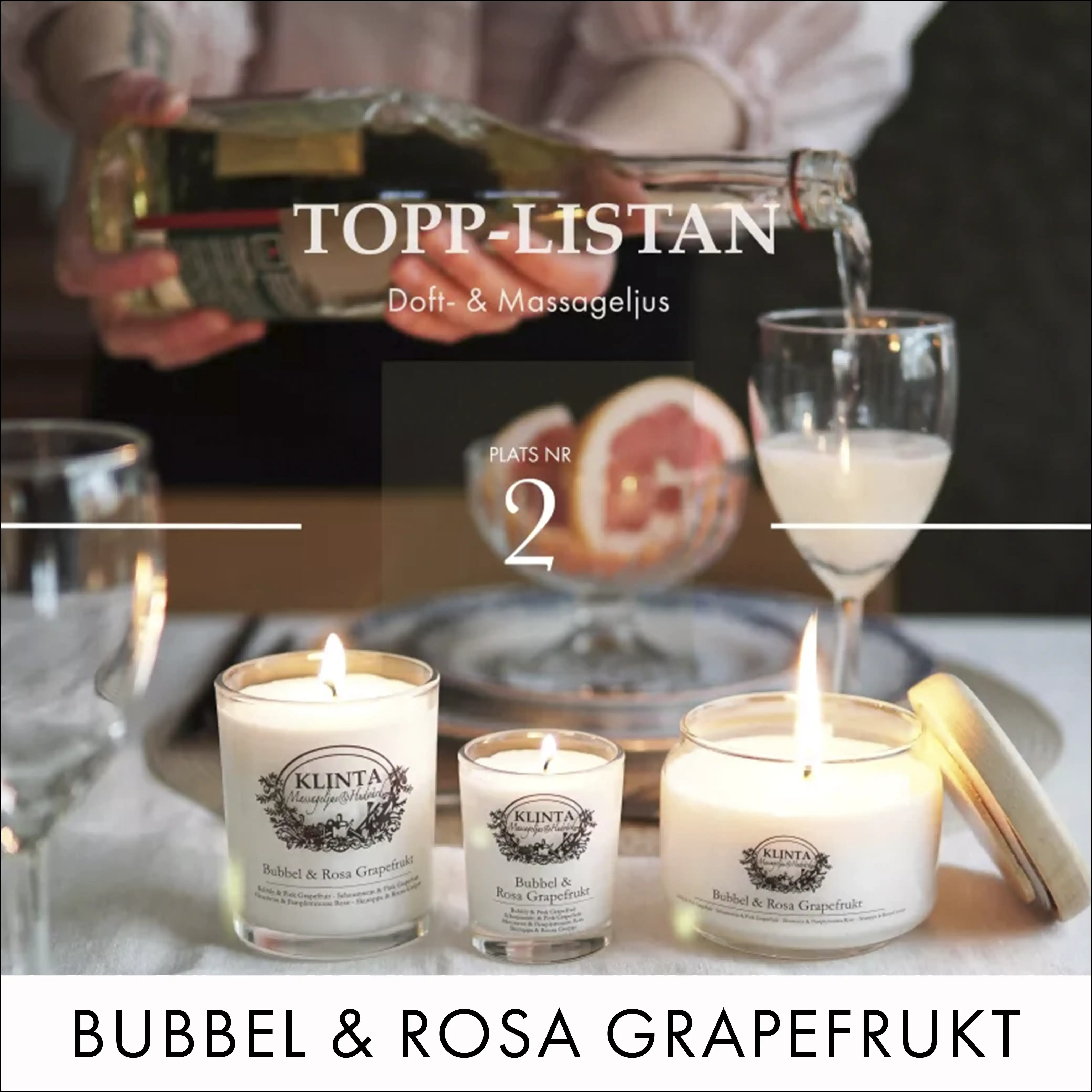 Bubbel & Rosa Grapefrukt