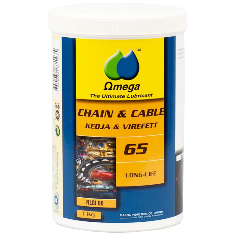Omega 65 Kedje- och Wirefett NLGI 00 1kg