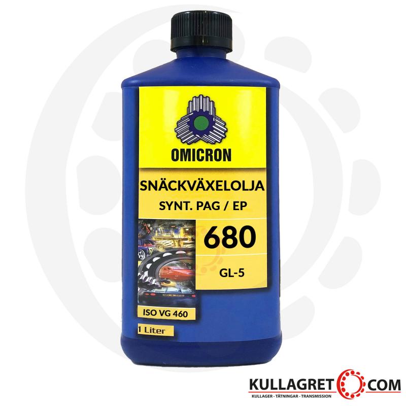 Omicron 680 ISO VG 460 Snäckväxelolja GL-5 "Synt PAG" 1L