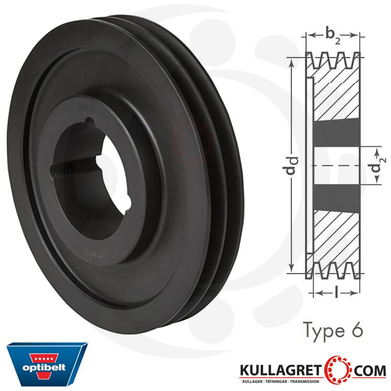 SPZ 140/2 TB 1610 Kilremsskiva Optibelt