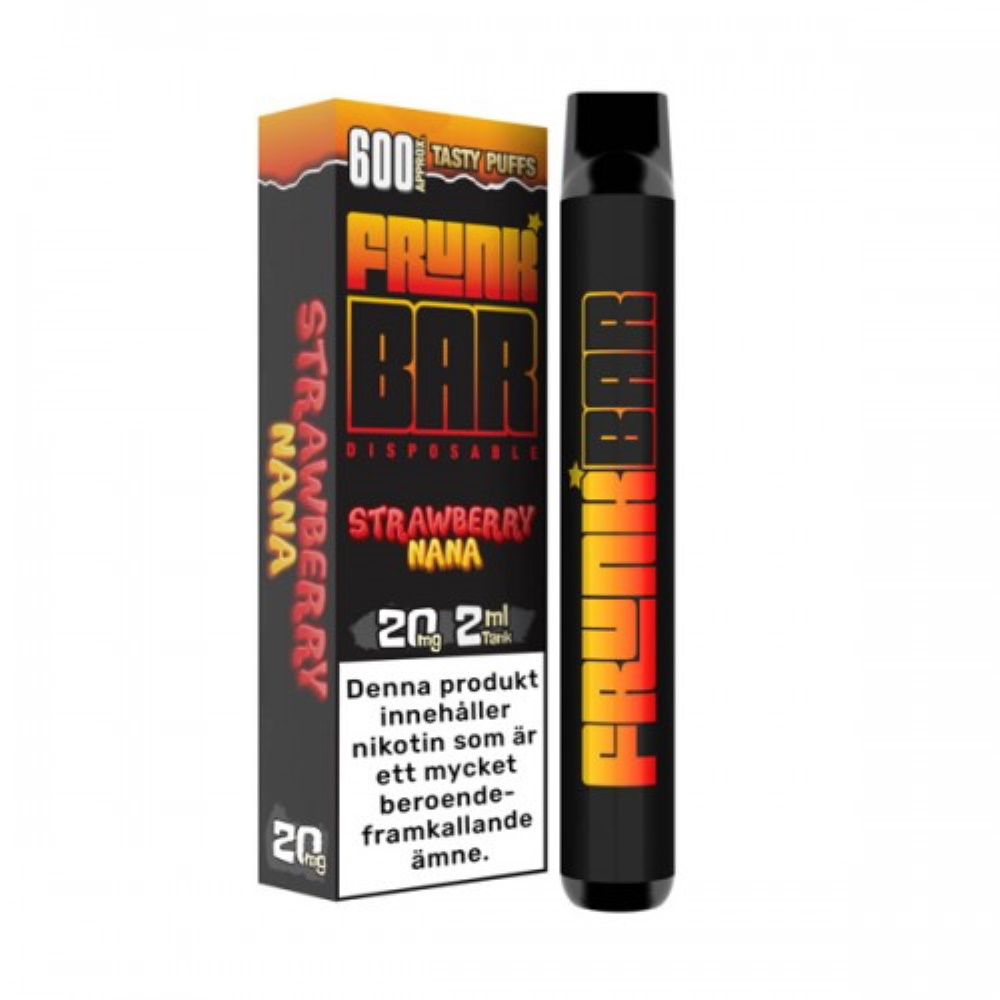 Frunk Bar Strawberry Nana Engångs vape 800 puffar LYF.se