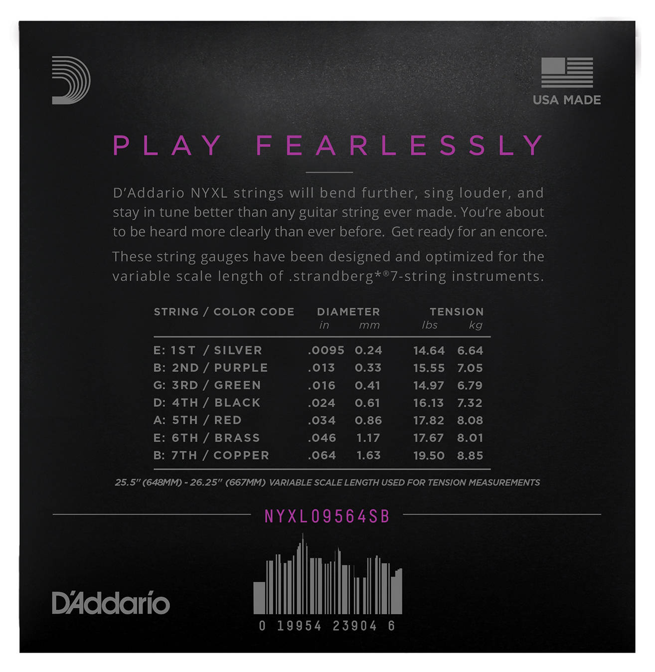 DAddario NYXL09564SB
