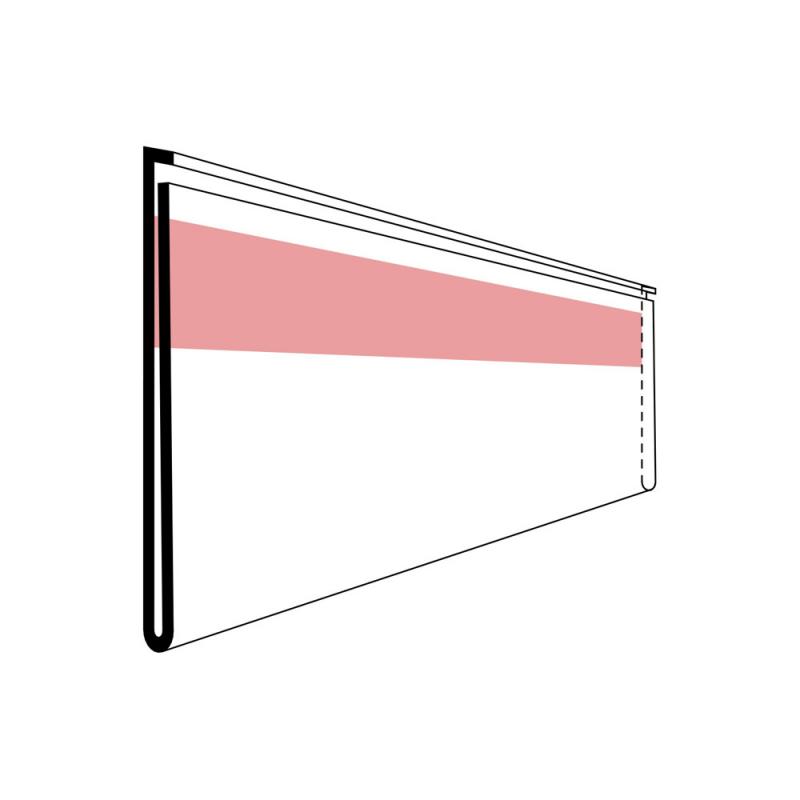 Etiketthållare rak självhäftande