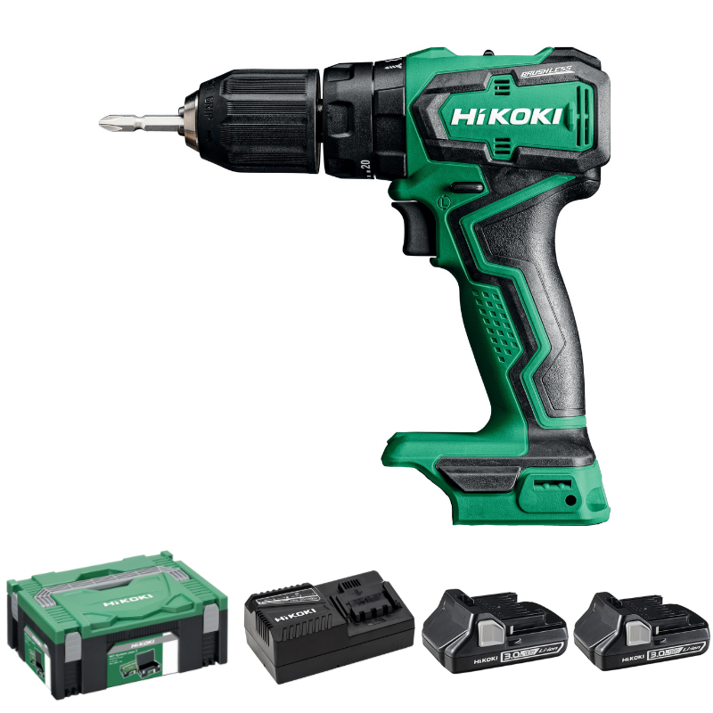 Hikoki DV18DD Slagborrmaskin 18V (2x3,0Ah) - Maskinonline.se