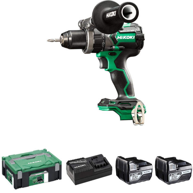 Hikoki DS18DC Borrskruvdragare 18V 2x5,0Ah - Maskinonline.se