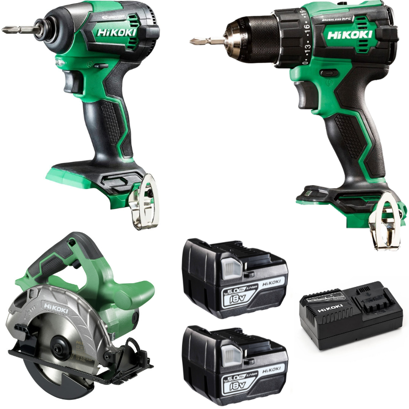 Verktygspaket Snickare 18V (2x5,0Ah) - MaskinOnline.se