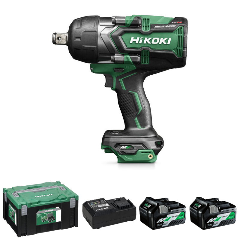 HiKOKI WR36DF Mutterdragare 36V (2x2,5Ah) - MaskinOnline.se