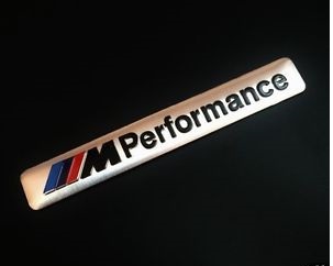 BMW M Performance logo emblem för interiöret