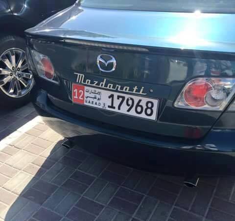 Mazdarati dekaler sticker dekal 2st klistermärke