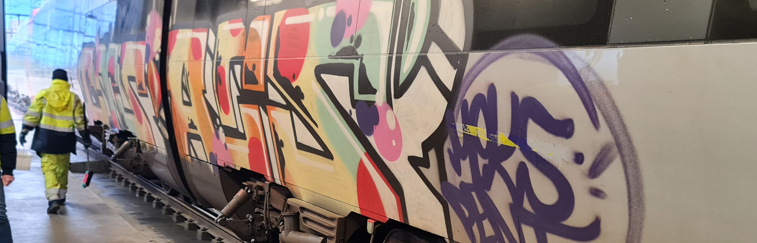 Trains - sustainable cleaning and graffiti removal