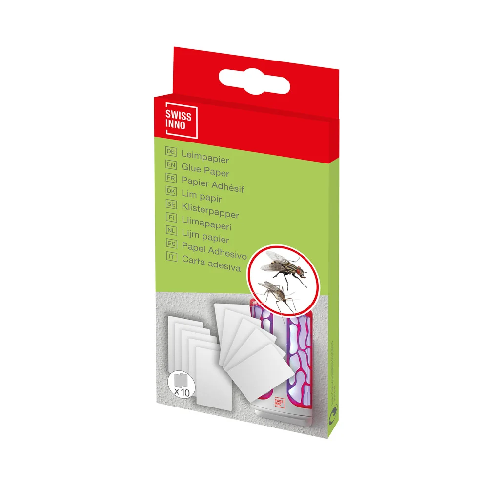 Sticky paper x 10 for Insect Glue Catcher 4W Swissinno