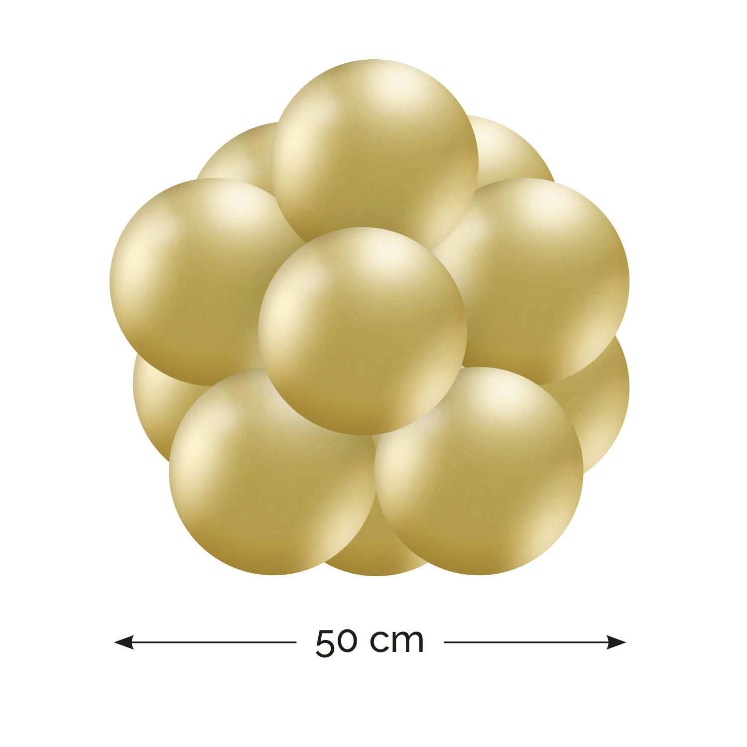 Ballongboll 50 Cm Glossy Gold Ballongboll 50 Cm Glossy Gold