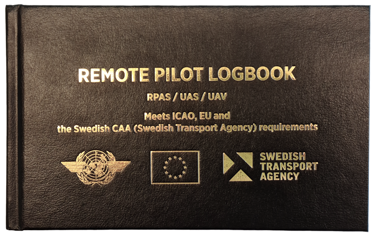 Remote Pilot Logbook. Loggbok för drones, RPAS, UAS and UAV