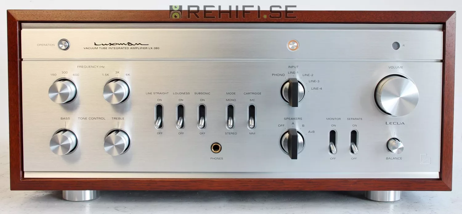 Luxman LX-380 begagnad rörförstärkare från Rehifi