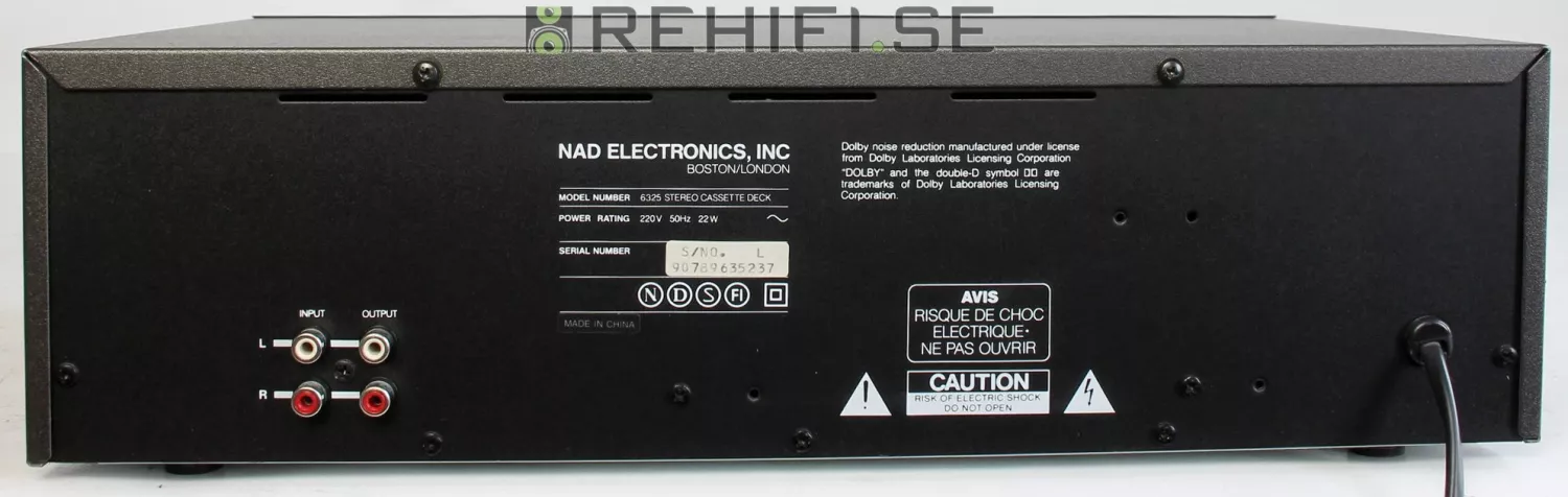 NAD 6325 begagnat kassettdäck från Rehifi