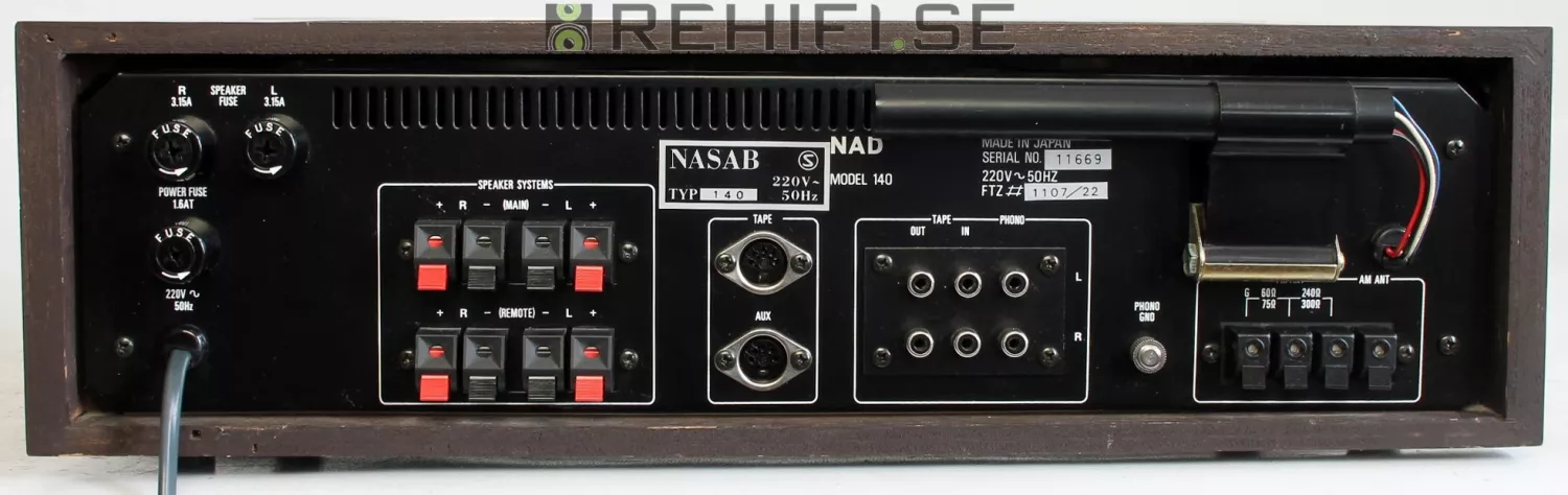 NAD Model 140 begagnad receiver från Rehifi