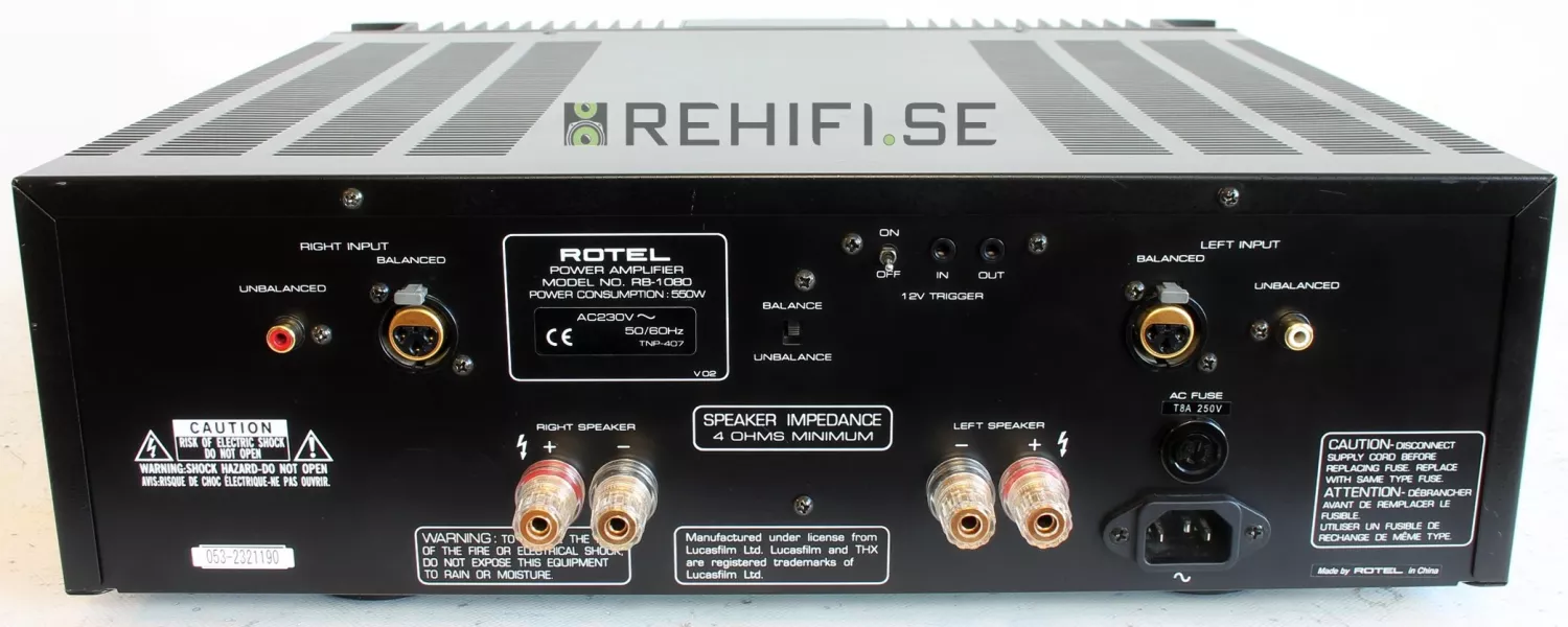 Rotel RB-1080 begagnat slutsteg från Rehifi