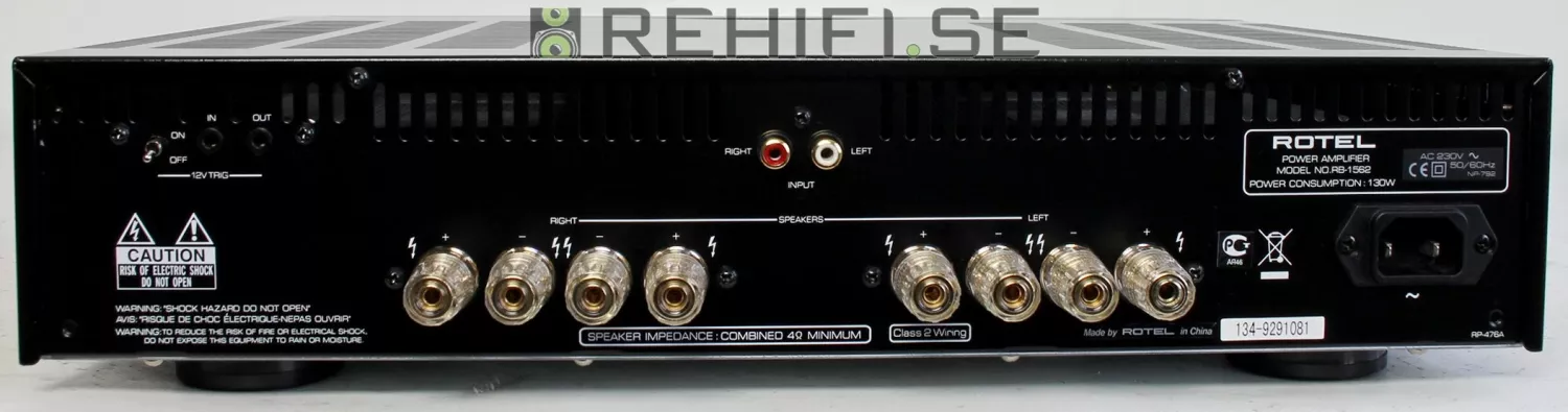 Rotel RB-1562 begagnat slutsteg från Rehifi