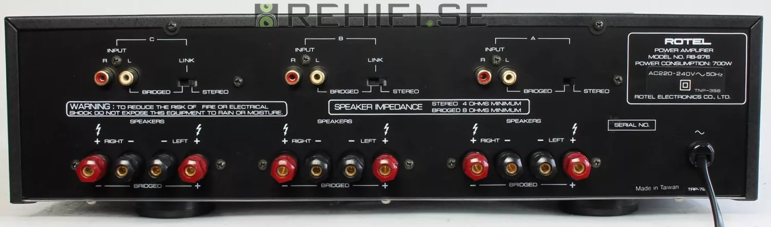Rotel RB-976 begagnat slutsteg från Rehifi